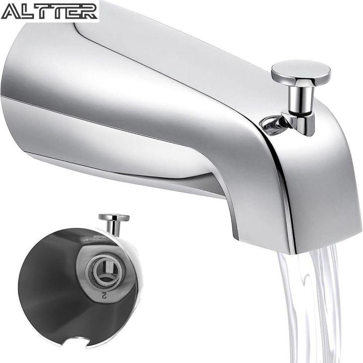 ALTTER 4 Inch Bathroom Tub Spout Slip-on Metal Bathtub Faucet Durable ...