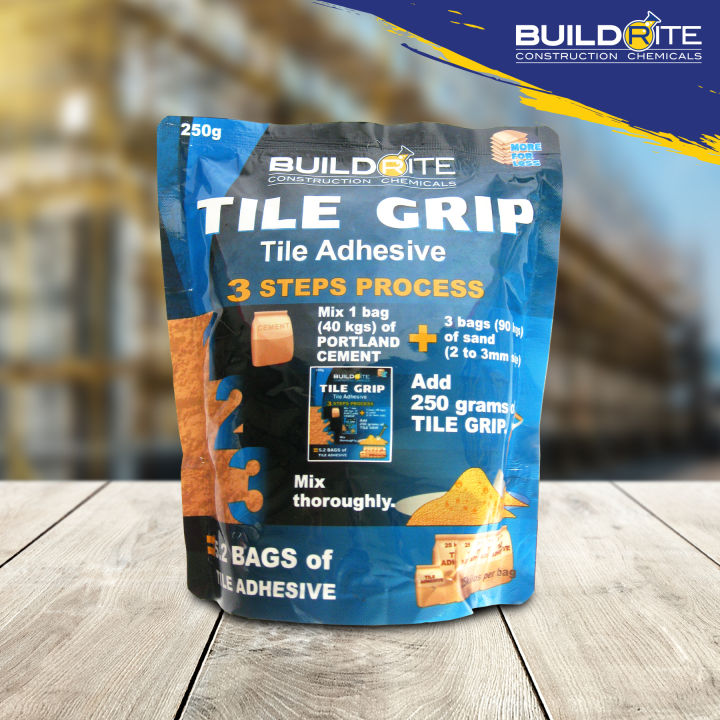 BUILDRITE TILE GRIP - Tile Adhesive Additive 250 GRAMS | Lazada PH
