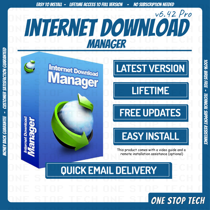 Internet Download Manager (IDM) | Lifetime | Windows | Lazada PH