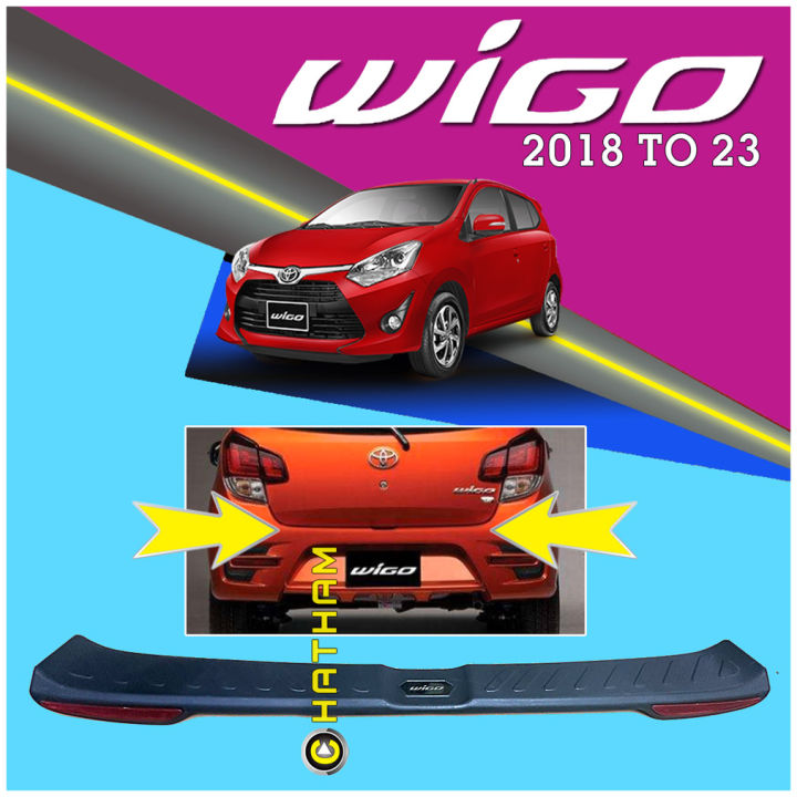 Rear Back Stepsill - Toyota Wigo 2018 2019 2020 2021 2022 2023 Gen2 and ...