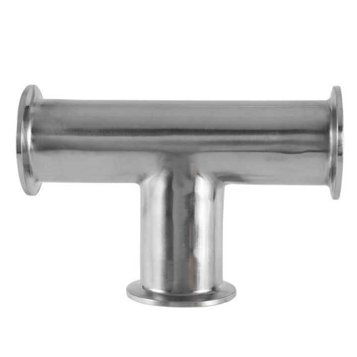 (UHDX) 1.5Inch 38Mm Sanitary Tri Clamp 3 Way Tee 304 Stainless Steel Sanitary Ferrule Tee ...