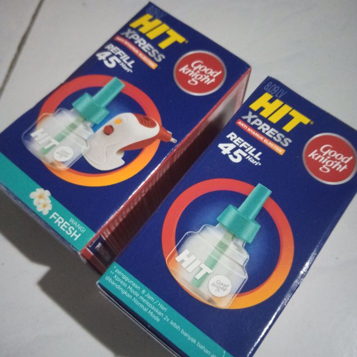 2x Hit Xpress Good Knight Refill 35ml anti nyamuk Aroma FRESH (Paket ...