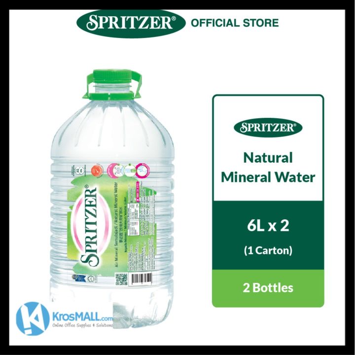 Spritzer Natural Mineral Water (6L X 2) | Lazada