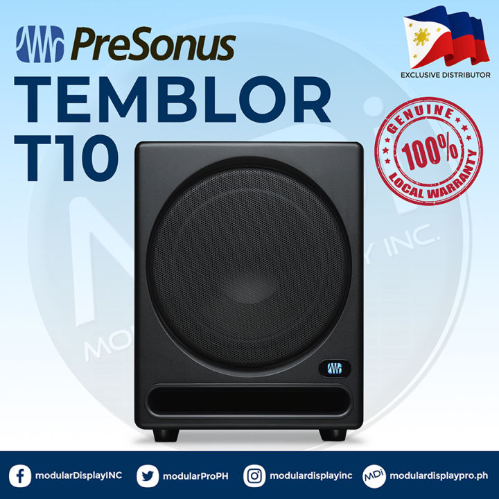PreSonus Temblor T10 Active Studio Subwoofer | Lazada PH