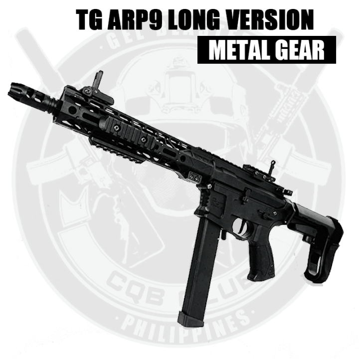 [CQB CLUB] TG ARP9 V4 Long Tactical Edition High End Metal Gear Gel Ball Blasters Blowback Toy ...