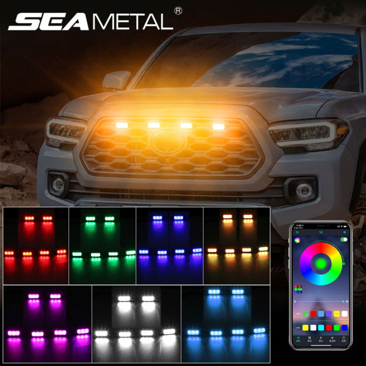 Front Grille LED Lights for Off-Road Pickup SUV Burst Universal ...