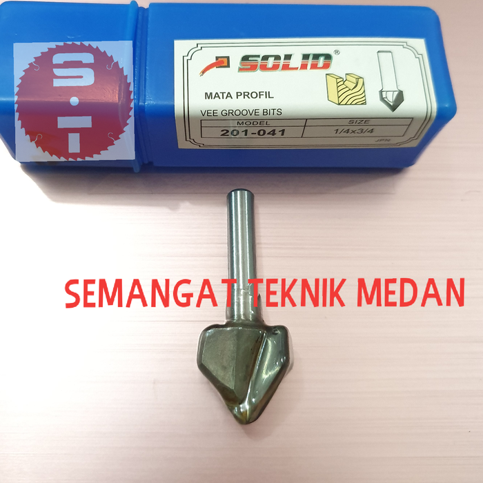 19mm MATA PROFIL ROUTER VEE V GROVING TOMBAK 19mm 3/4 201-041 SOLID ...