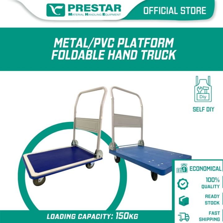 PRESTAR MHE Single Metal Platform / PVC Platform Foldable Hand Truck ...
