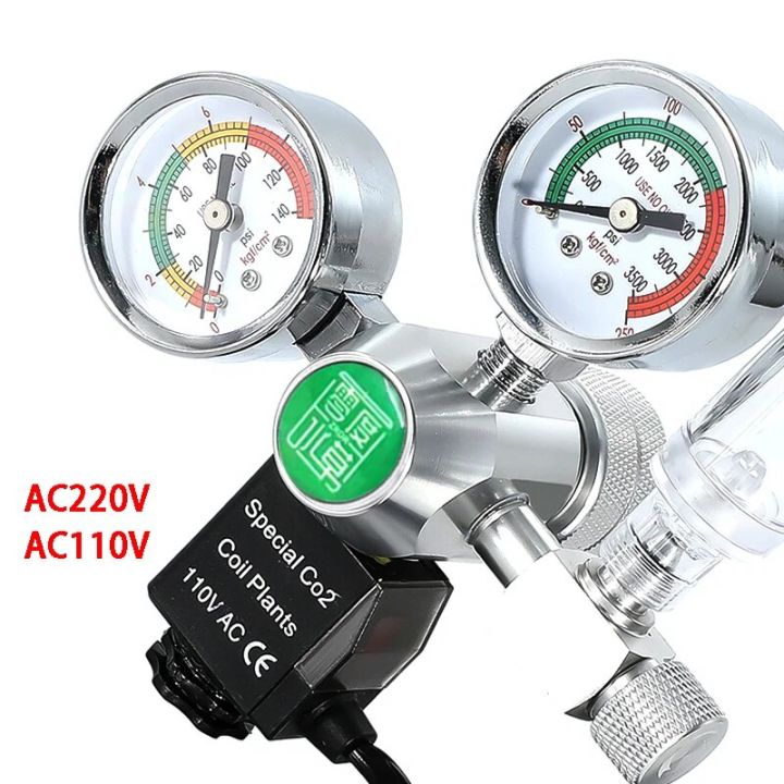 IPQEV Aquarium DIYCO2 regulator Solenoid Bubble Counter CO2 control ...
