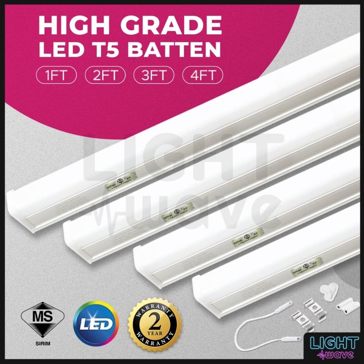 [SIRIM] LED T5 BATTEN [1FT/2FT/3FT/4FT] [5W/9W/14W/18W] LED T5 COMPLETE ...