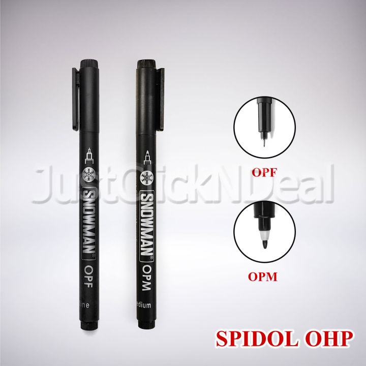 Snowman Spidol MIka OHP OPF OPM Permanent Smooth Surface | Lazada Indonesia