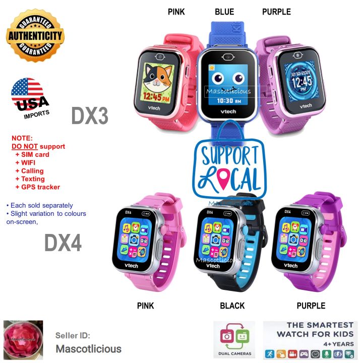 [AUTHENTIC] VTech Kidizoom watch ~ Options: DX3 Pink , DX3 Purple, DX4 ...