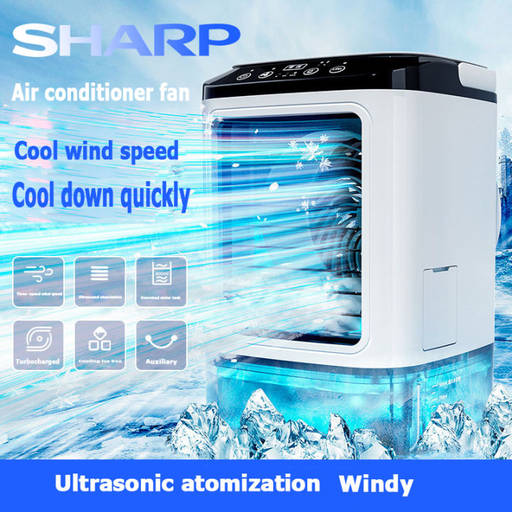 SHARP Air Cooler Mini Desktop Fan Turbo Supercharged Air Conditioner ...
