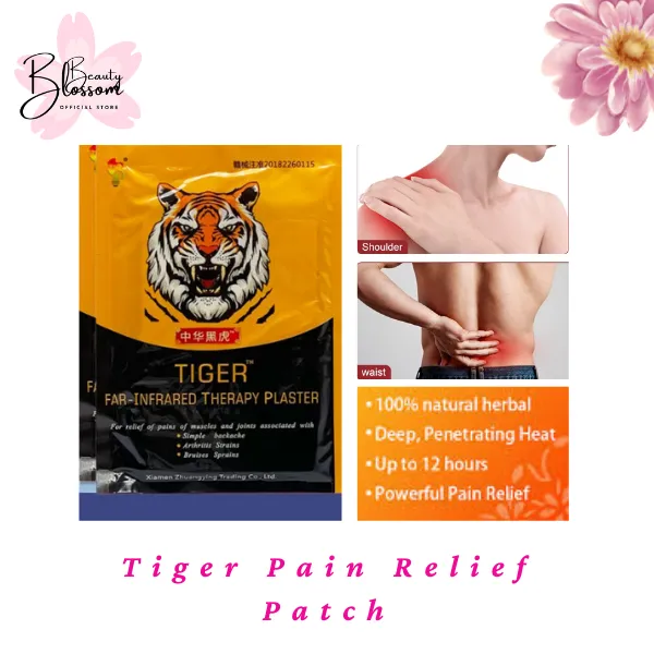 Black Tiger Herbal Patch Plaster Soothing Muscles Medicated Plasters ...