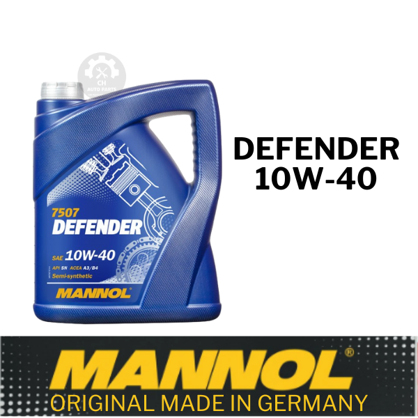 MANNOL MN7507 Defender 10W40 4 LITER Semi Synthetic Engine Oil | Lazada
