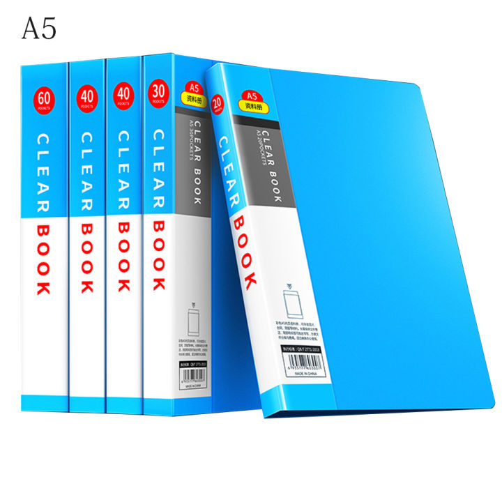 A5 Size Transparent Pockets Expanding File Folder,20/30/40/60 Pockets ...