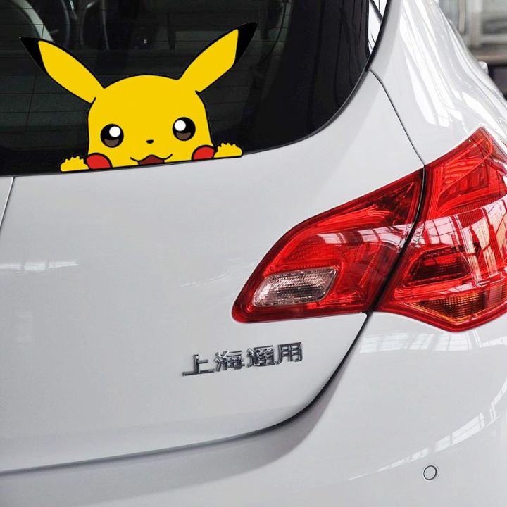 HYS 1PC Pokemon Go Pikachu Window Car Sticker Body Motorcycle Decals ...