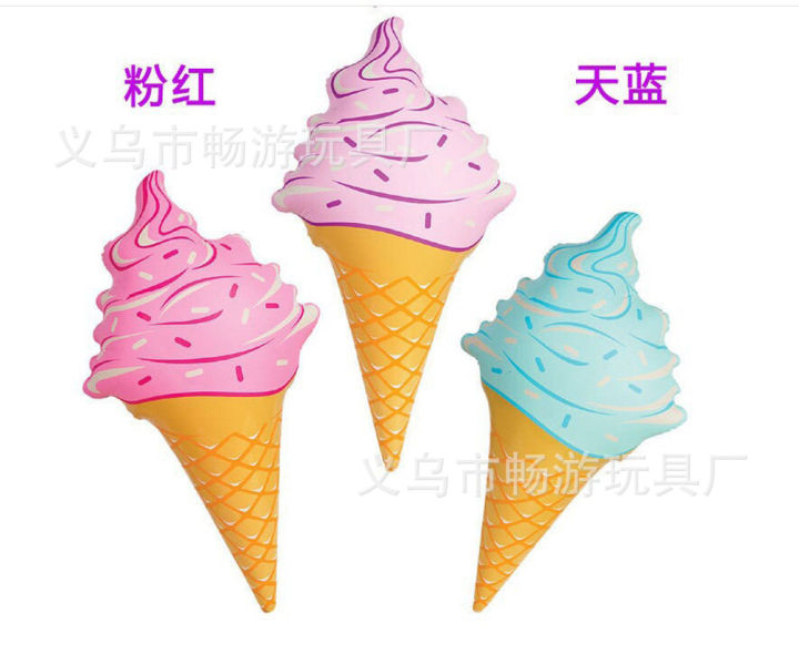 [In stock] Spot pvc Inflatable ice cream Cone Concave Shape Take ...