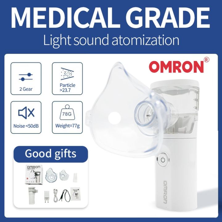 OMRON Portable Nebulizer Machine Handheld Rechargeable Nebulizer ...