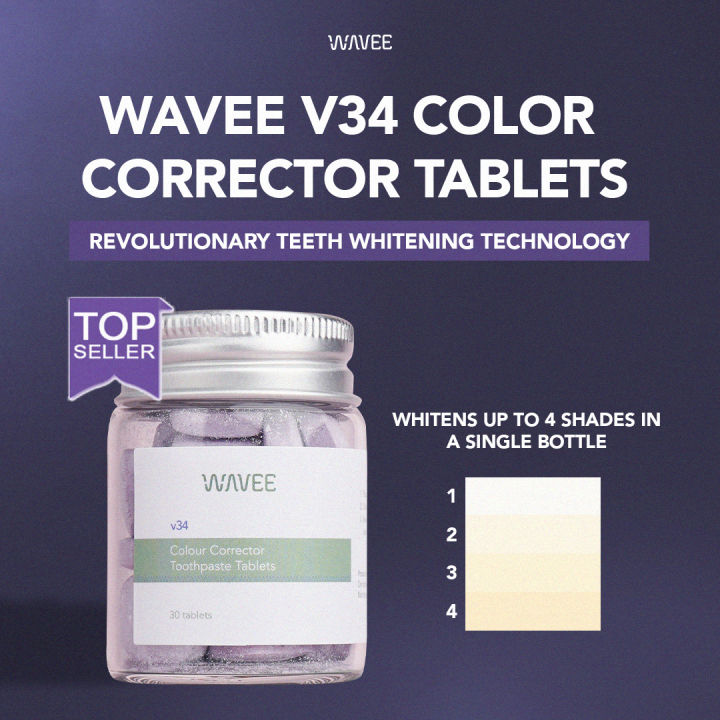 [FDA] Wavee v34 Color Corrector Tablets / Teeth Whitener Tablets ...