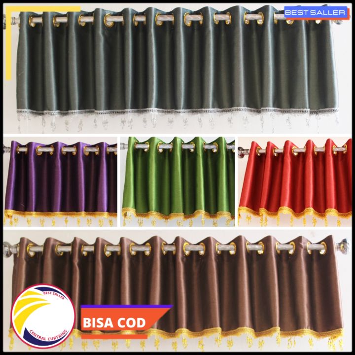 gorden poni balckout import atas pintu dan jendela model smokering full ...