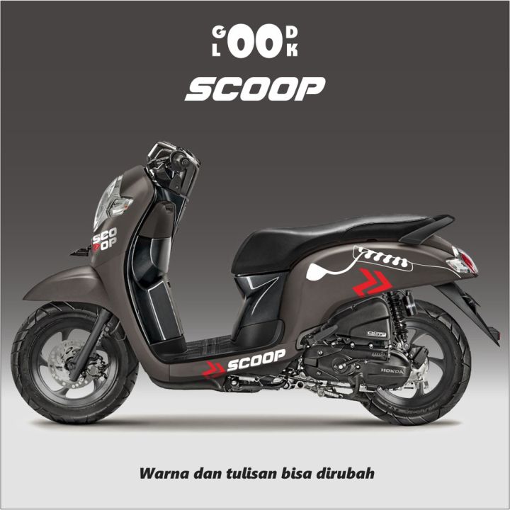 Striping Sticker LisVariasi Motor Honda Scoopy–VARIASI STICKER STRIPING ...
