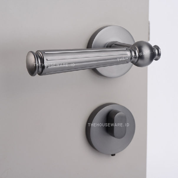 Gagang Pintu Kantor Rumah Door lock/Gagang Pintu Gaya Eropa Abu Full ...