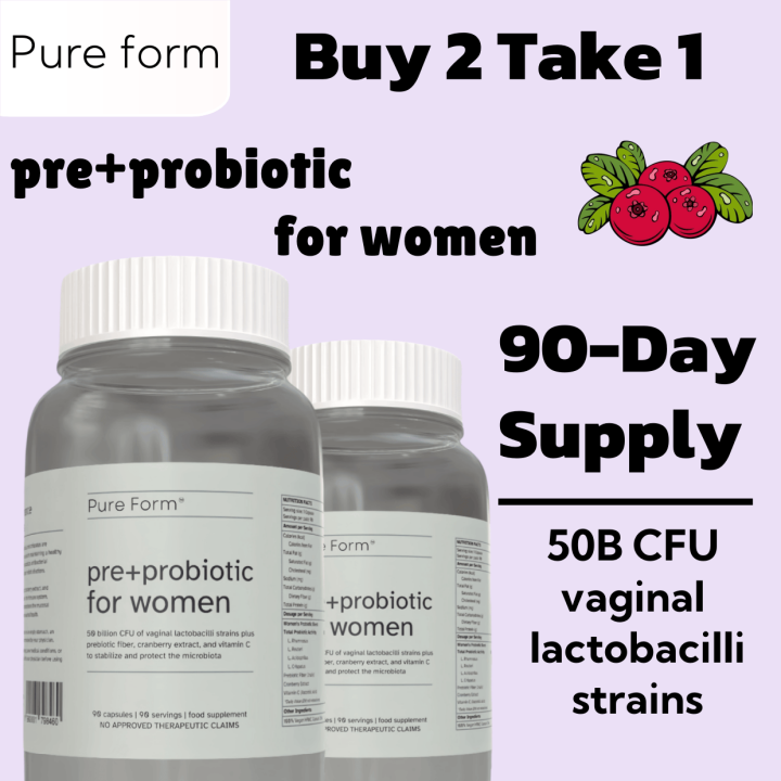 BUY 2 TAKE 1 Pure Form Pre + Probiotic for Women | 50 Billion CFU ...