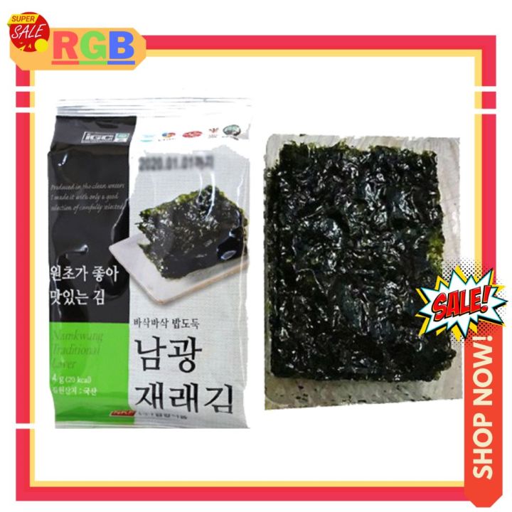 Buy 1 Take 1 Namkwang Korean Seaweed 4g x 3 pack B1T1 total of 6 pieces ...