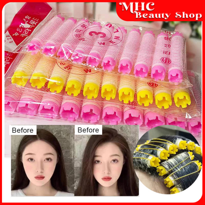 10pcs/pack Korea Morgan Perm Rods Set Fluffy Hair Root Rollers Pack The ...