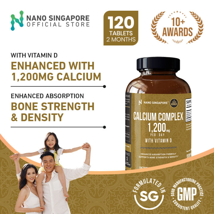 Calcium Supplement [120 tablets] Calcium Complex 1200MG with Vitamin D ...