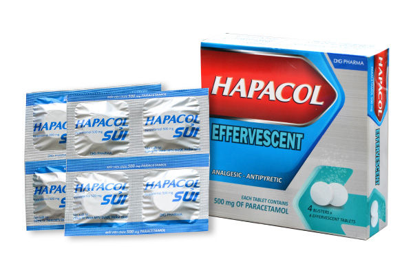HAPACOL Effervescent Tablet 500mg 4sX1(LOOSE) / 4sX4(BOX) | Lazada