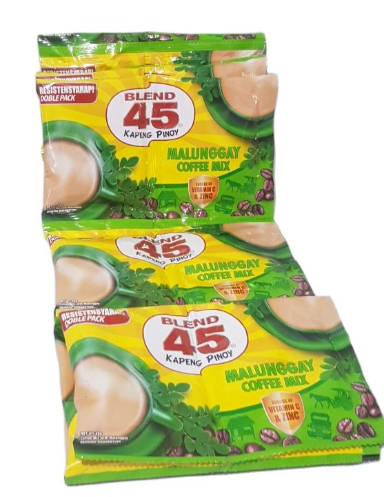 BLEND 45 KAPENG PINOY - MALUNGGAY COFFEE MIX - TWIN PACK (pack of 30 ...