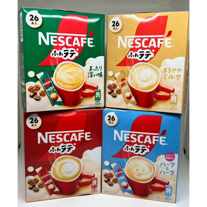 NESCAFE JAPAN EXCELLA FUWA CAFE LATTE Instant Coffee (26 Sticks per box ...