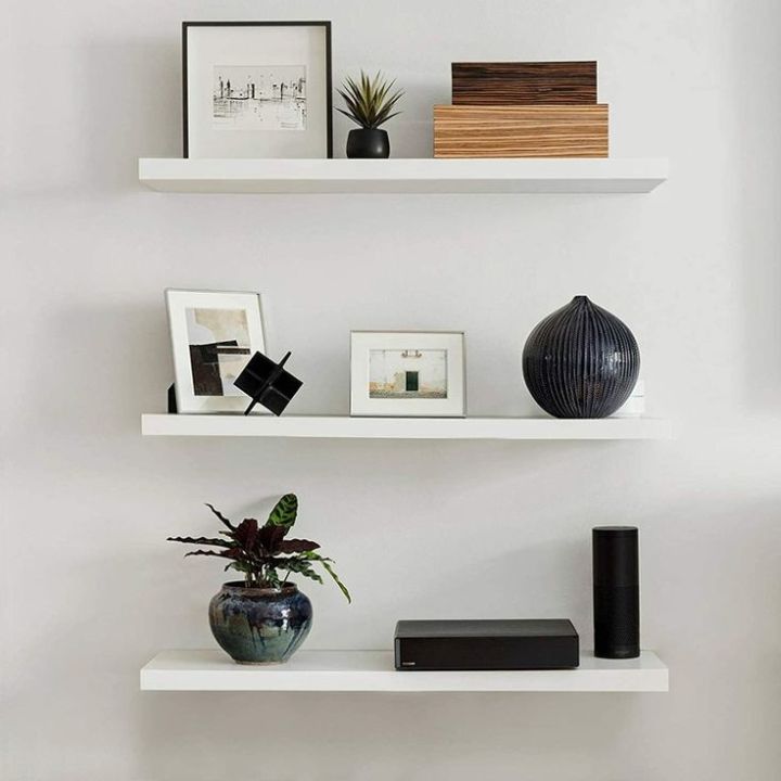 rak ambalan dinding minimalis 1set 3 pcs | Lazada Indonesia