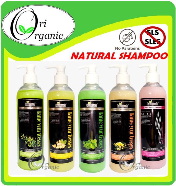 【NO SLS & PARABEN】500ML GREENTOUCH NATURAL SHAMPOO GREENTOUCH SHAMPOO ...