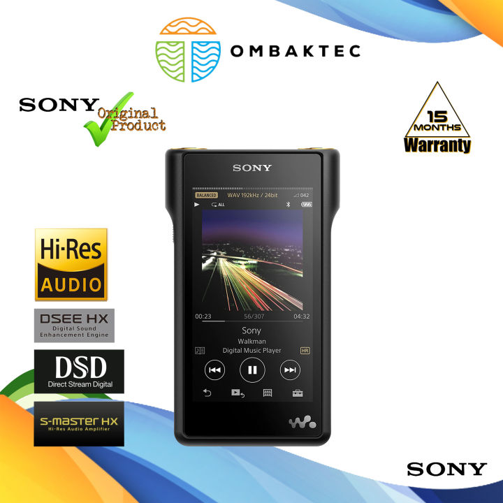 Sony 128GB NW-WM1A Walkman High-Resolution Audio Digital Music Player with Bluetooth LDAC ...