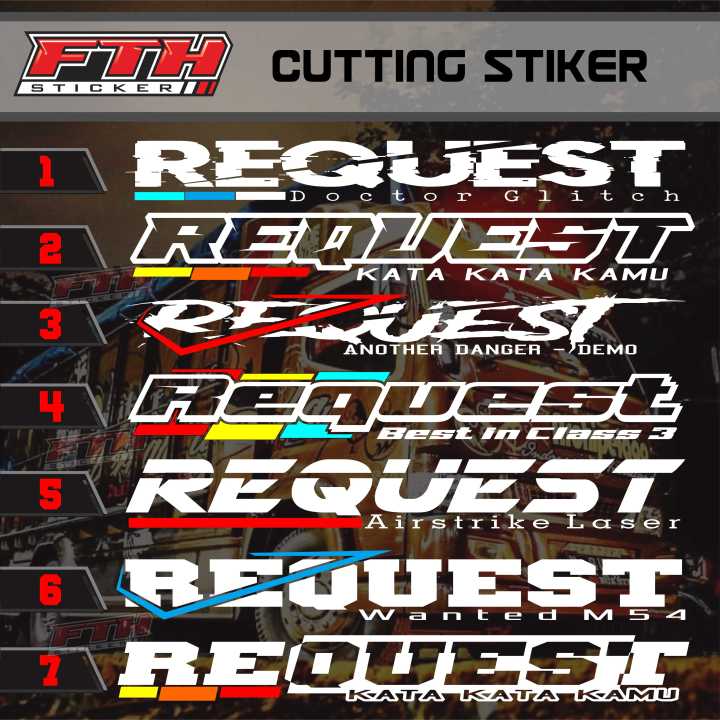 [TERBARU] CUTTING STICKER REQUEST UNTUK KACA MOBIL TRUK - PICKUP ...