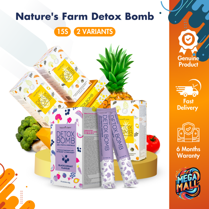 Nature's Farm Detox Bomb 15s – Digestion Support, Constipation Relief ...