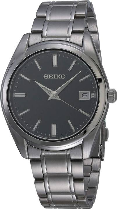 Seiko Men's Essentials Japanese Quartz Stainless Steel Strap, Silver, 0 ...