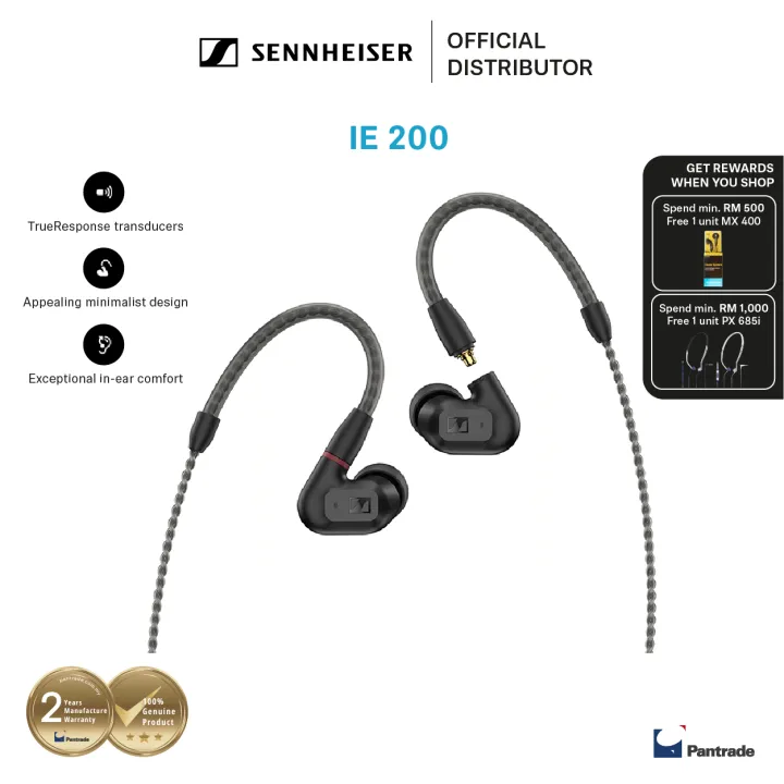 Sennheiser IE 200 In-Ear Headphones | Lazada