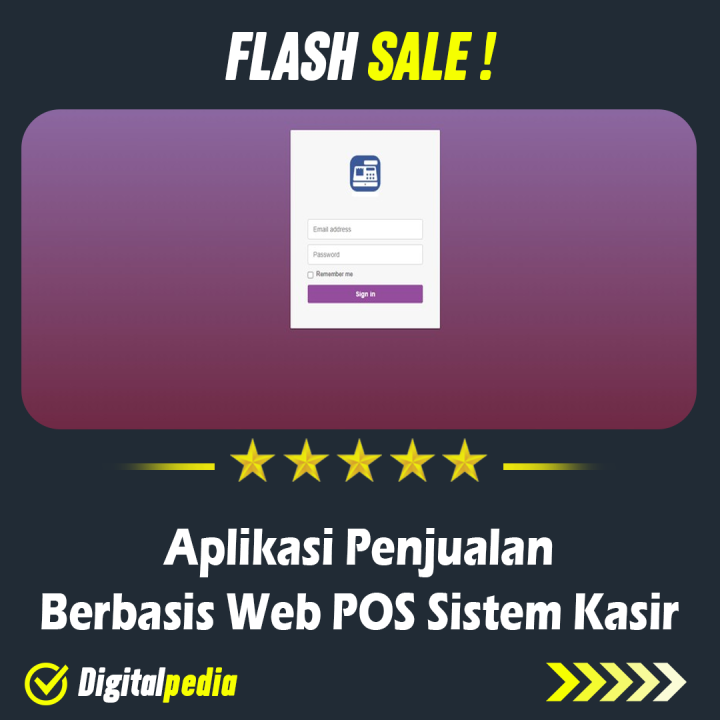 Aplikasi Penjualan Berbasis Web POS Sistem Kasir Lifetime Premium PRO ...