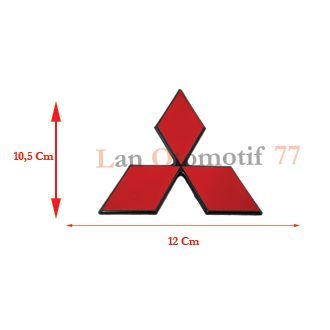 Emblem Logo Mobil Tiga Berlian Merah | Lazada Indonesia