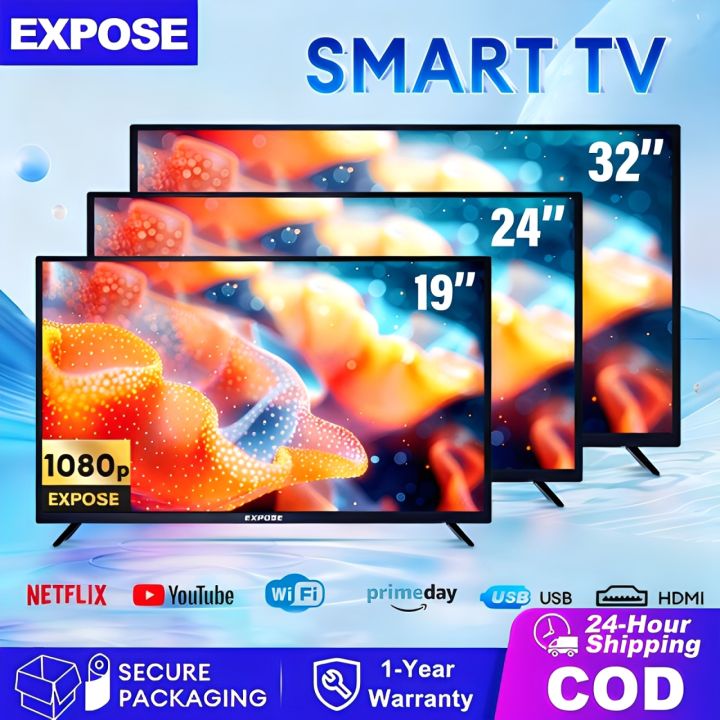 EXPOSE LED TV 32 24 19 Inch Full HD Flat Screen Frameless LED TV Multi ...
