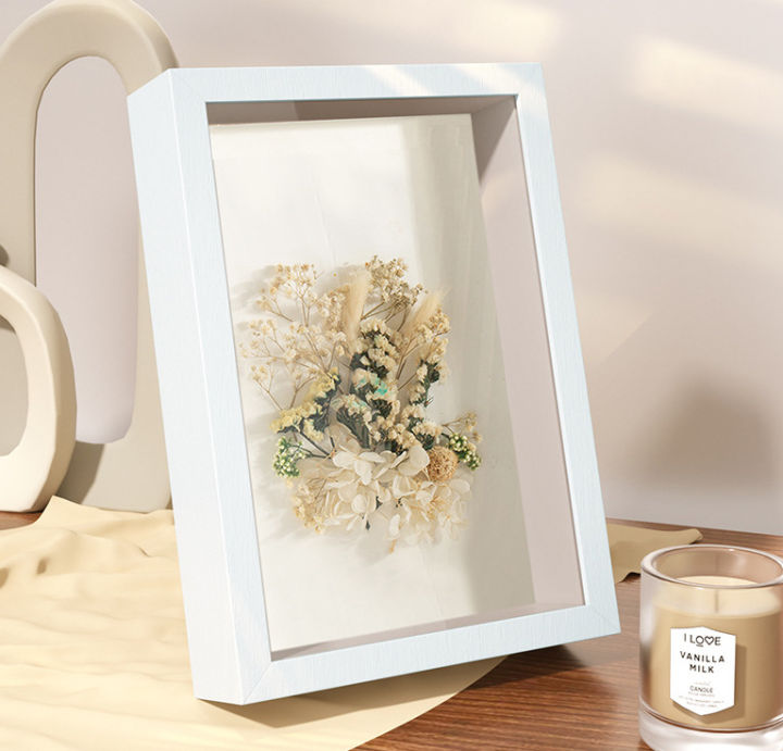 3D Frame Display Photo Art Flower Frame Duit Hantaran Shadow Box Rose ...
