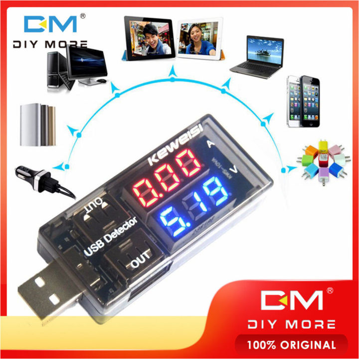diymore USB điện áp sạc hiện tại Detector Pin Tester Voltage Meter Ampe ...