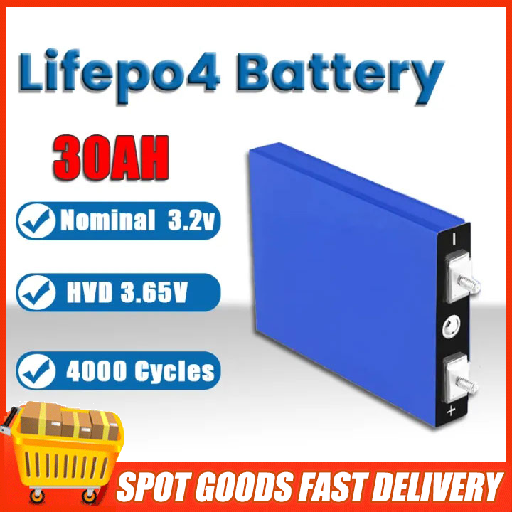 【COD/Ready Stock】 30AH/120Ah 3.2V Lifepo4 Battery Solar Lithium Ion ...
