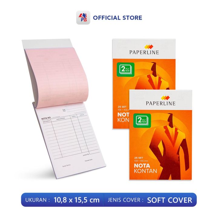 Buku Nota Kontan Paperline 25 Set Ukuran 108 x 155 mm Merk Paperline 2 ...