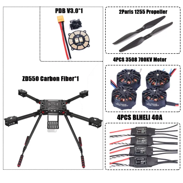 Rctosky F550 Hexa Frame Flight Control Carbon Ardupilot Radio Telemetry ...