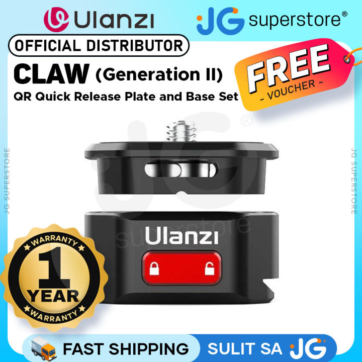 [CLEARANCE] Ulanzi Claw (Generation II) QR Quick Release Plate and Arca ...